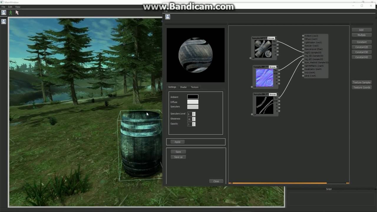 Qt QGraphicsView node based material Editor
