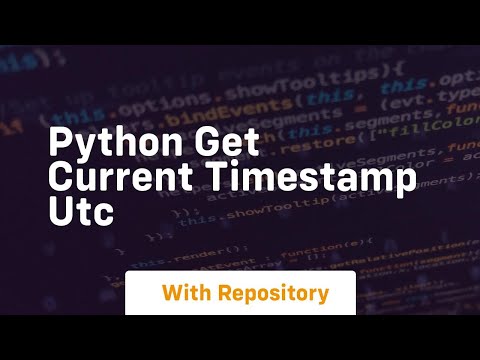 python get current timestamp utc