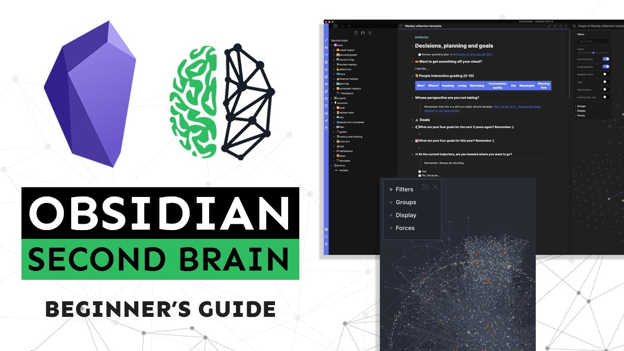 The Complete Obsidian Second Brain Tutorial for Beginners