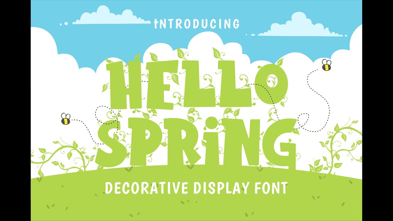Hello Spring Display Font