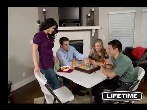 Lifetime 8 ft. Commercial Plastic Folding Banquet Table White - KitSuperStore.com