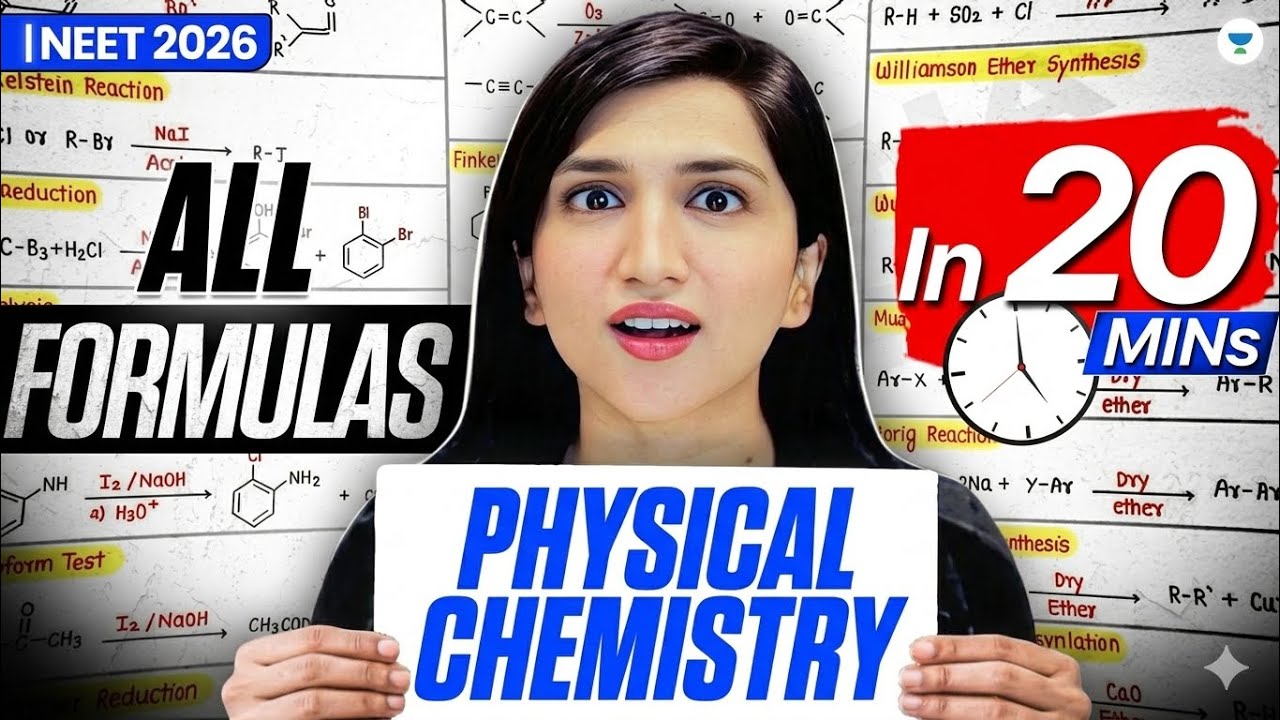 All Formulas for Physical Chemistry in 30 mins | #neet2026 #akanshakarnwal