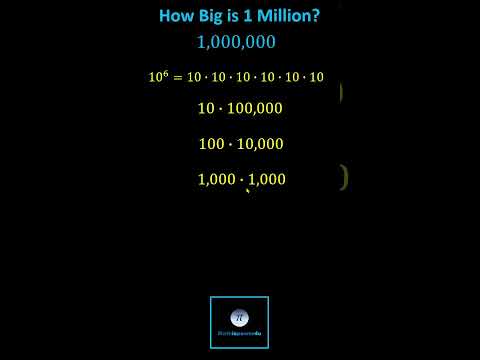 How Big is One Million? Numerical Approach