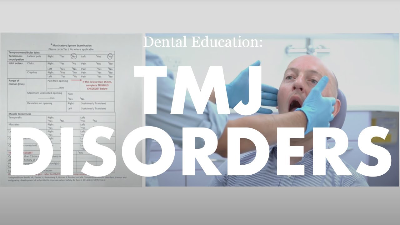Temporomandibular Disorders - one minute examination and checklist.