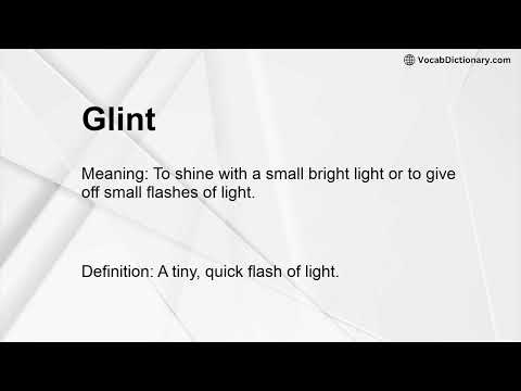 Glint Meaning