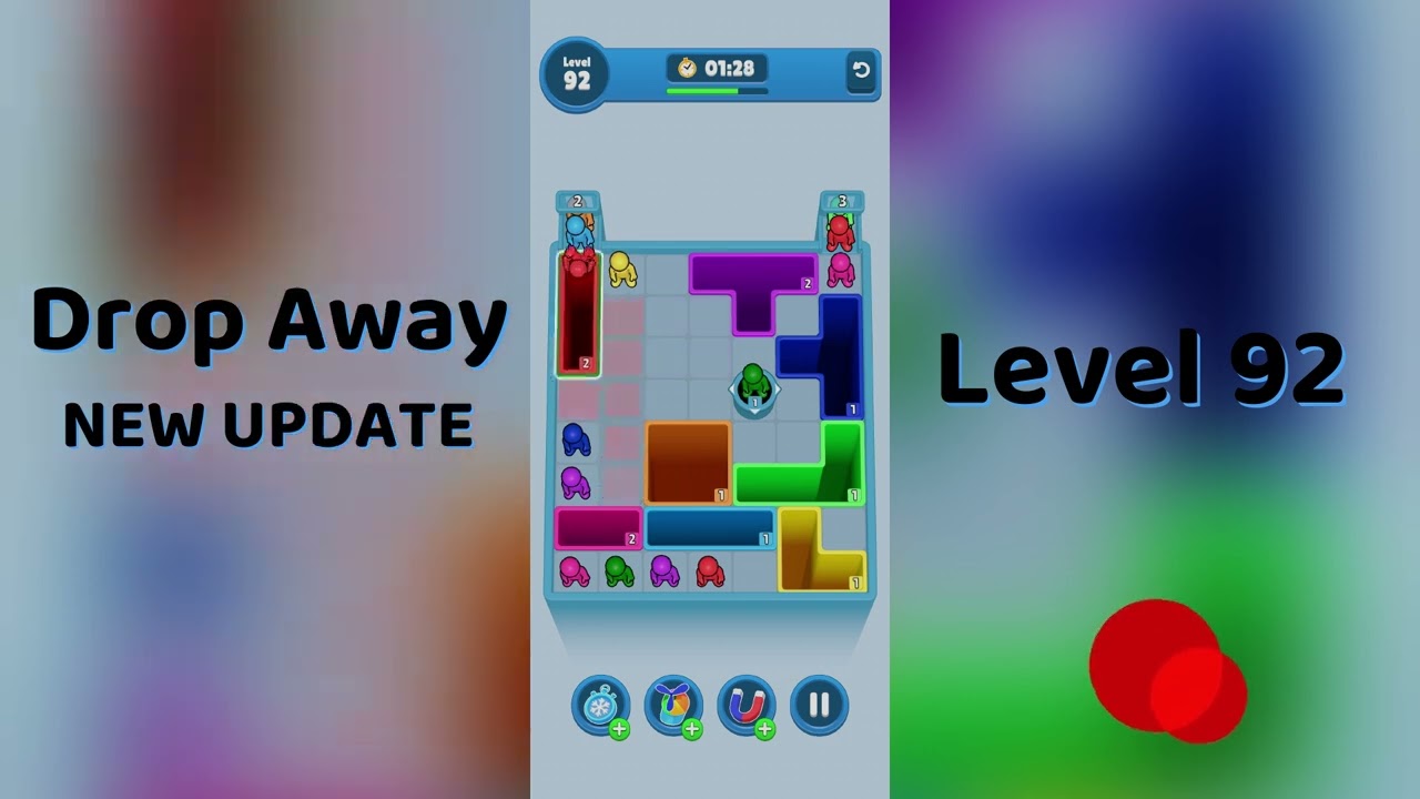 Drop Away Level 92 Walkthrough - NEW UPDATE | Step-by-Step Guide 🧠 | SolutionGuruji