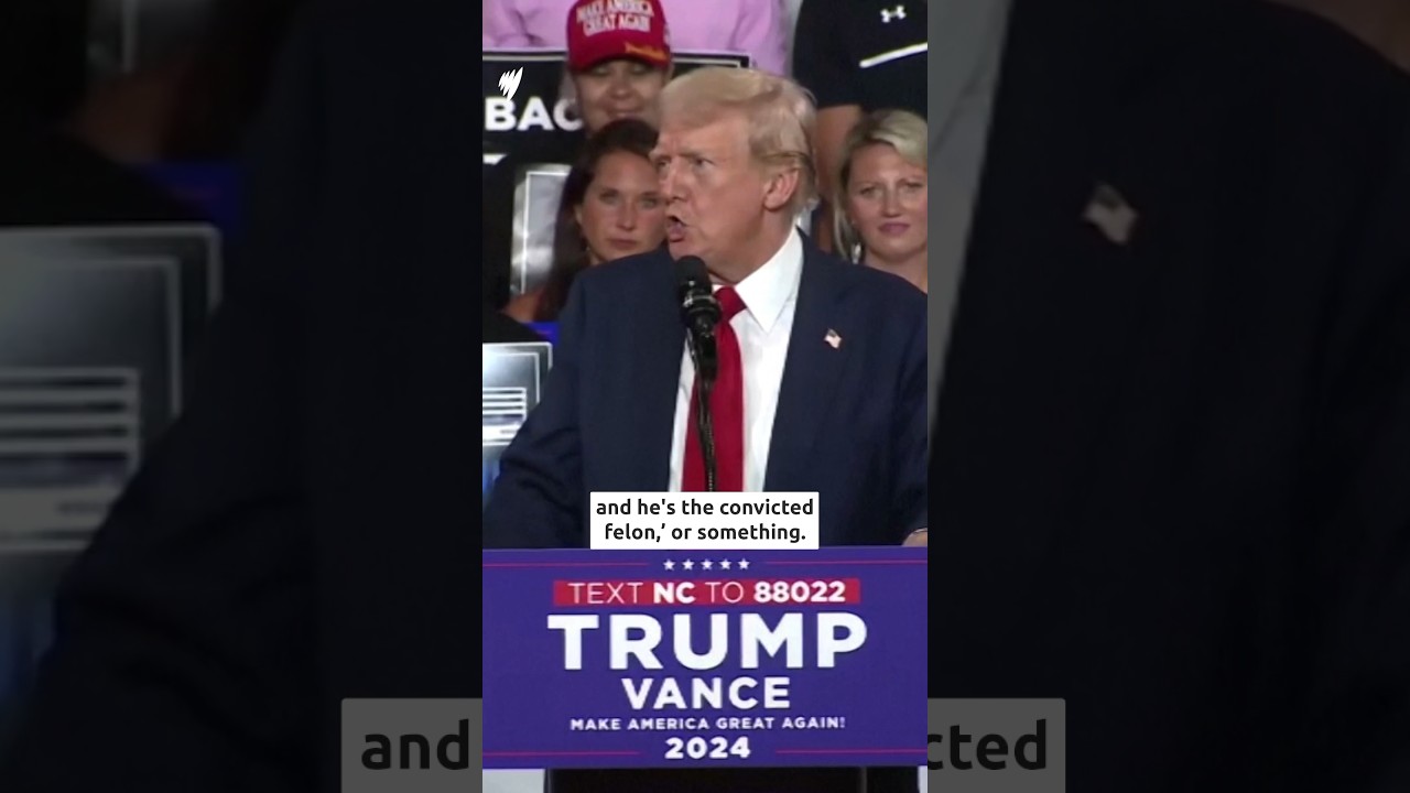 Donald Trump attacks Kamala Harris’ campaign