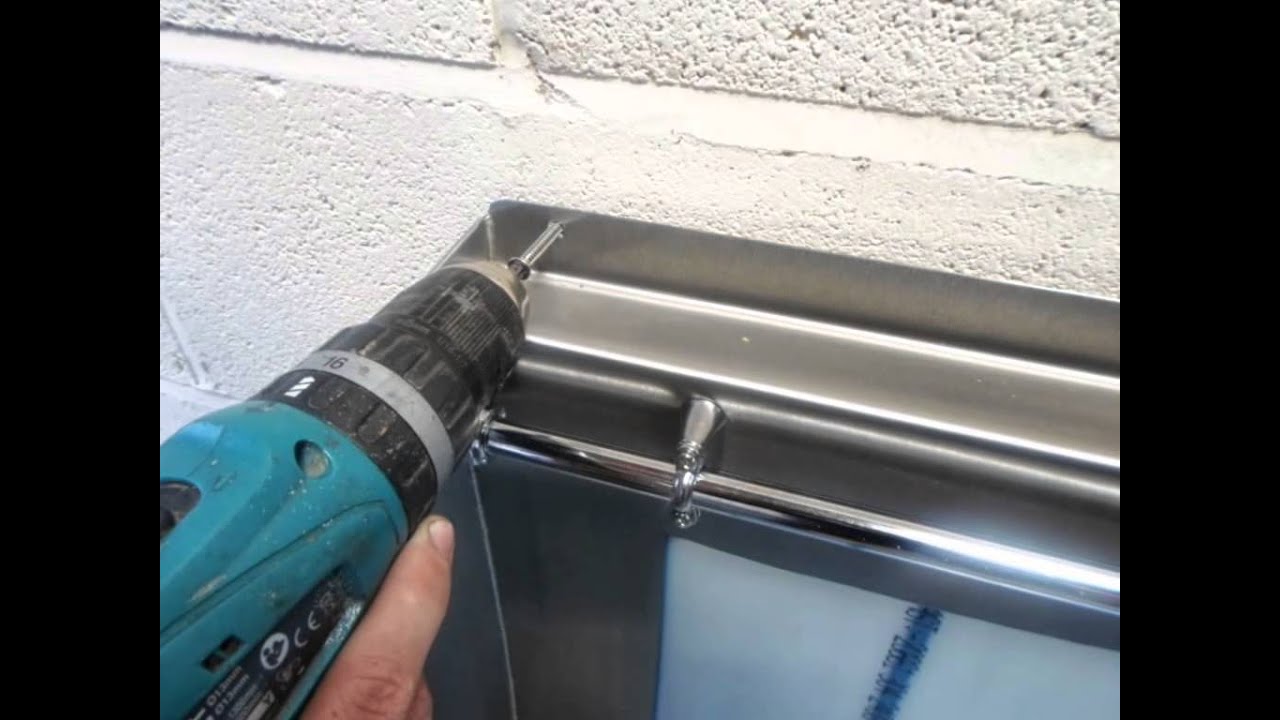 Stainless steel urinal trough fit
