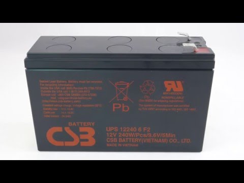 UPS122406 - CBS Battery - Terminal F2 - 12 Volt 6.4Ah | Battery Specialist Canada