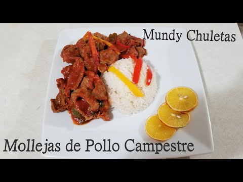 Mollejas de Pollo Campestre/Chicken Gizzards fácil #pollo #mundy