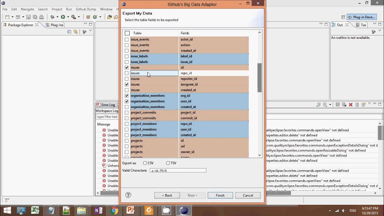 GitHub’s Big Data Adaptor: An Eclipse Plugin