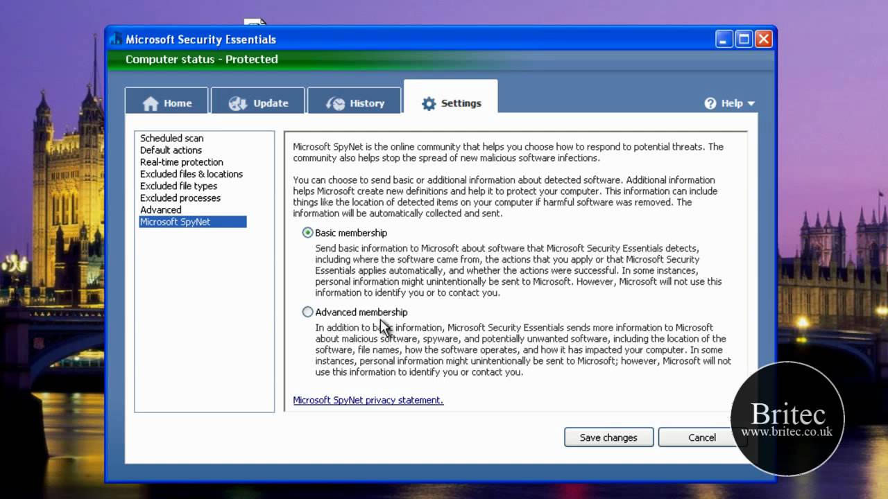 Microsoft Security Essentials Review by Britec