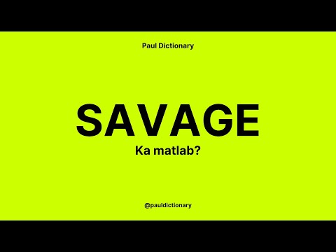 savage Meaning in Hindi/Urdu | Meaning of savage | savage ka matlab? | savage क्या है?