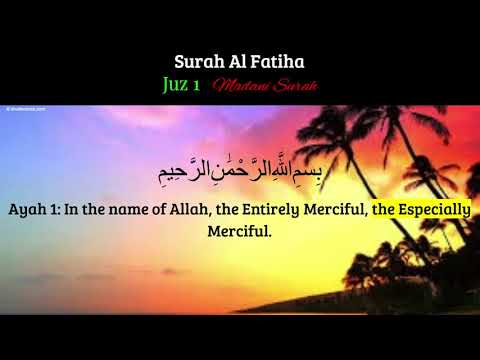 Surah Fatiha, with English translation