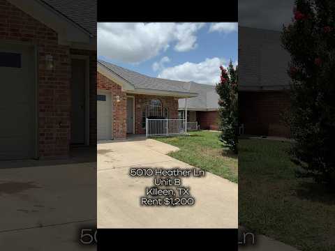 Killeen TX Duplex Tour | $1,200/Month Near Fort Hood & CTC!