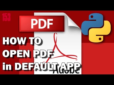 PYTHON How to open PDF file