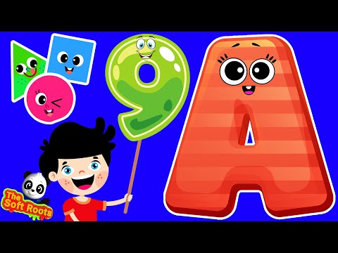 Preschool Learning activities for 3 year olds at home | Learn ABC Phonics Shapes Numbers Colors 🌈