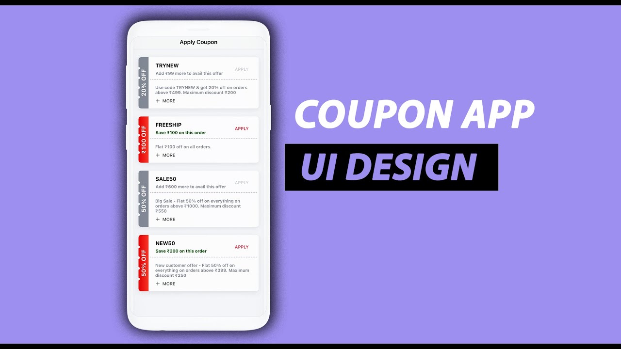 Modern Coupon App UI (dynamic) - Ionic