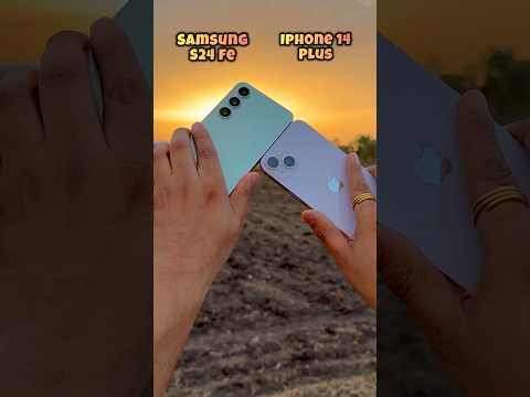 Samsung S24 Fe Vs Iphone 14 Plus Camera Comparison #shorts