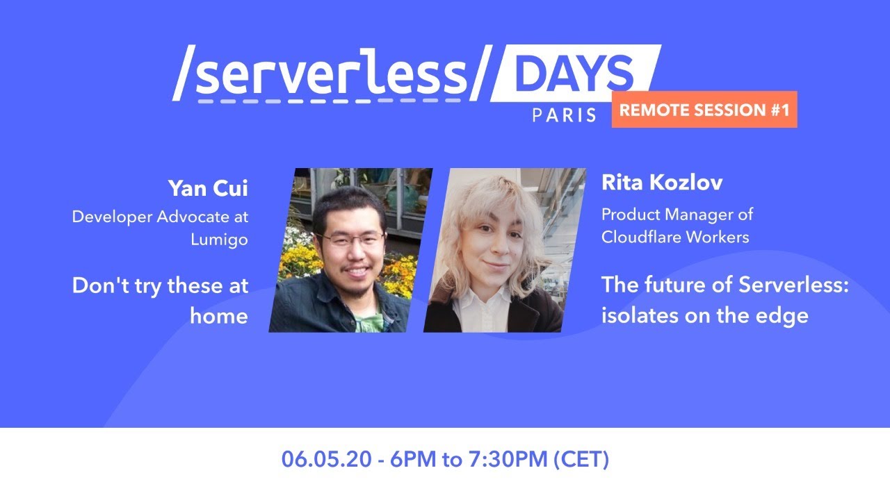 ServerlessDays Paris - Remote Session #1