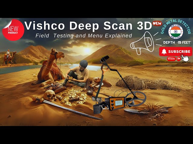 Vishco Metal Detectors - Vishco Deep Scan 3D Deep Search Metal Detector ...