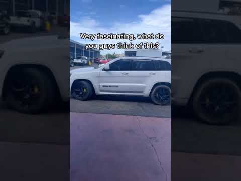 Trackhawk with bulletproof glass on all windows🤯 #shorts #trackhawk