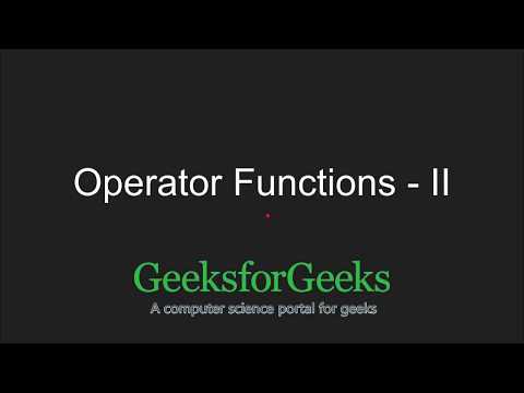 Python Programming Tutorial - Operator Functions - Part 2 | GeeksforGeeks