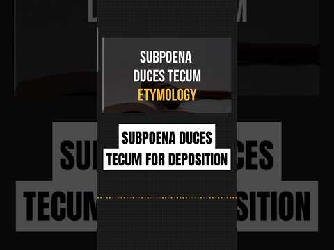 🚩SUBPOENA DUCES TECUM FOR DEPOSITION🚩 #Derek #adrigomezconsul #freederek #derekinocente #justice