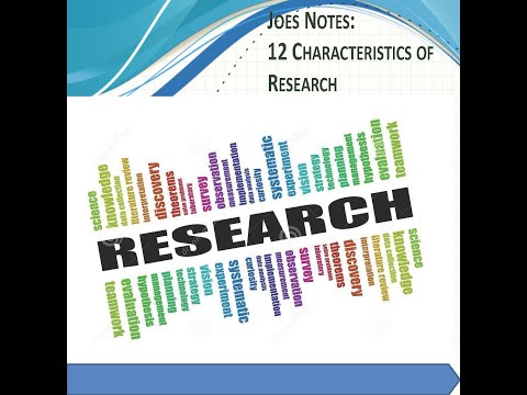 12 Characteristics of Research – learnwithjoes
