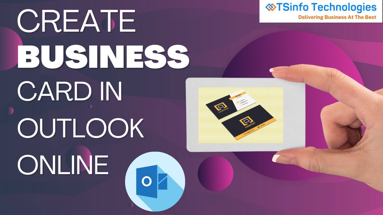 How to include Business card in Microsoft Outlook | How to work with business card in Outlook