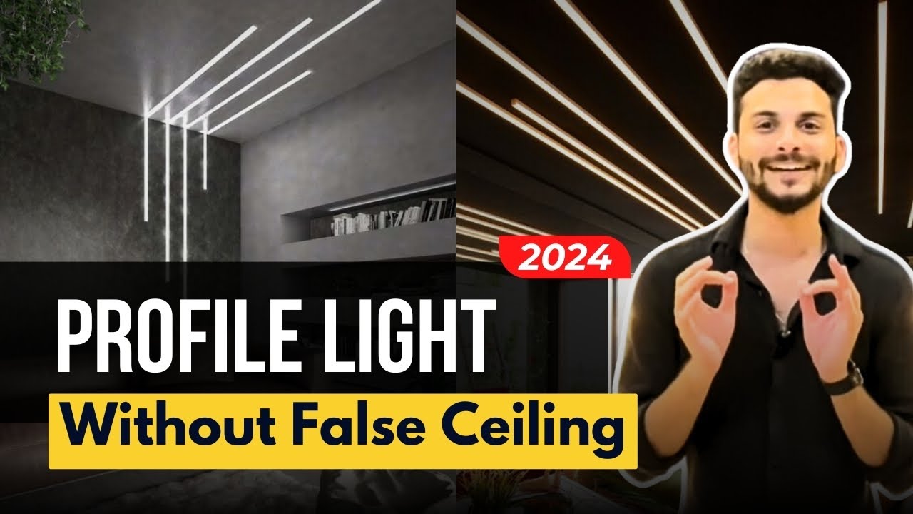 Profile light in ceiling without false ceiling - SAVE MONEY & TIME | Houme India