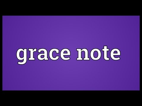 Grace note Meaning
