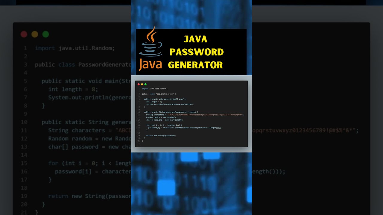 JAVA PASSWORD GENERATOR