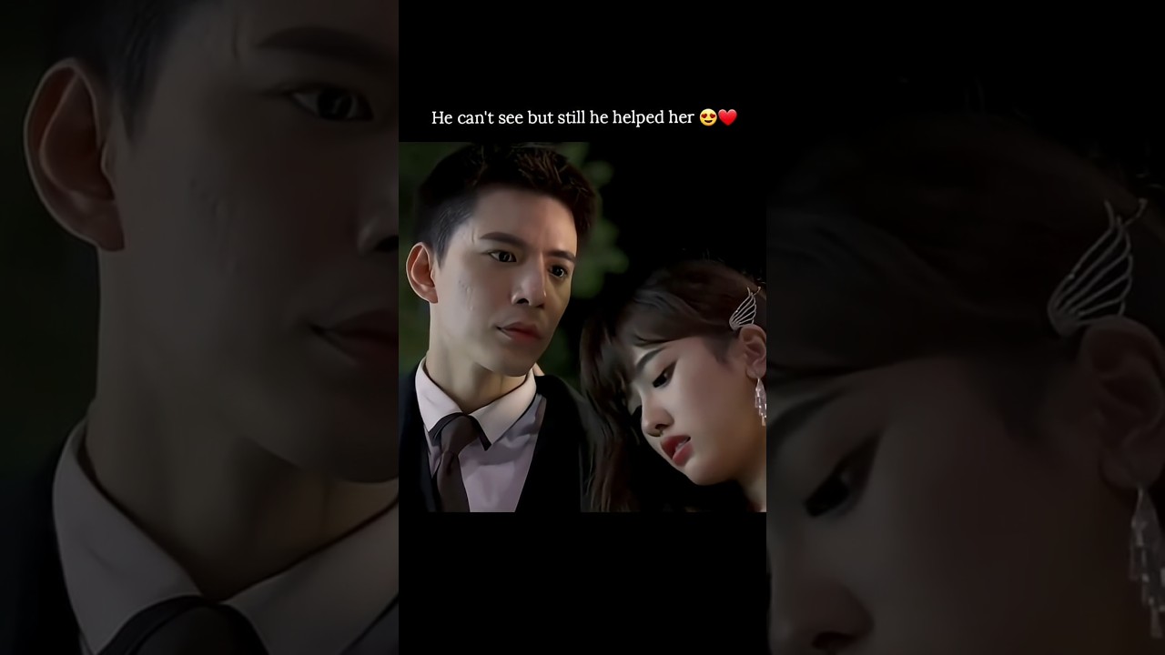 He is blind but still helped her😲❤ Romance with blind master ✨🍃~kdrama 🎭💕#short
