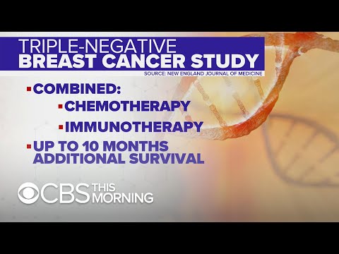 Chemo and immunotherapy together may help triple-negative breast cancer patients