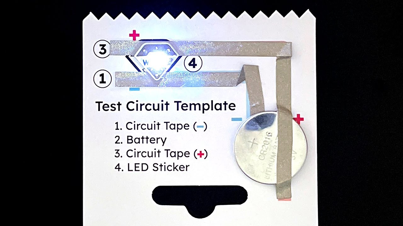 White Blink Test Circuit Template Video