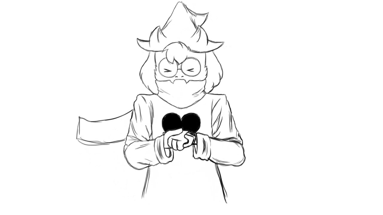 Deltarune Ralsei uses pacify animation progress