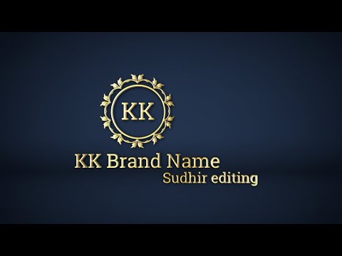 KK Brand Name Logo Design || How to make KK Brand Name logo design pixellab || Sudhir editing 🔥
