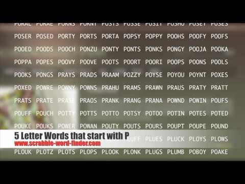 5 letter words that start with P