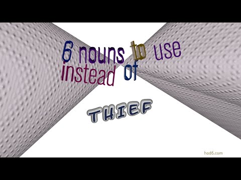 thief - 8 nouns synonym to thief (sentence examples)