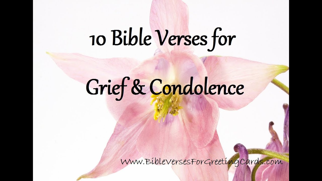 Bible Verses for Grief & Condolence