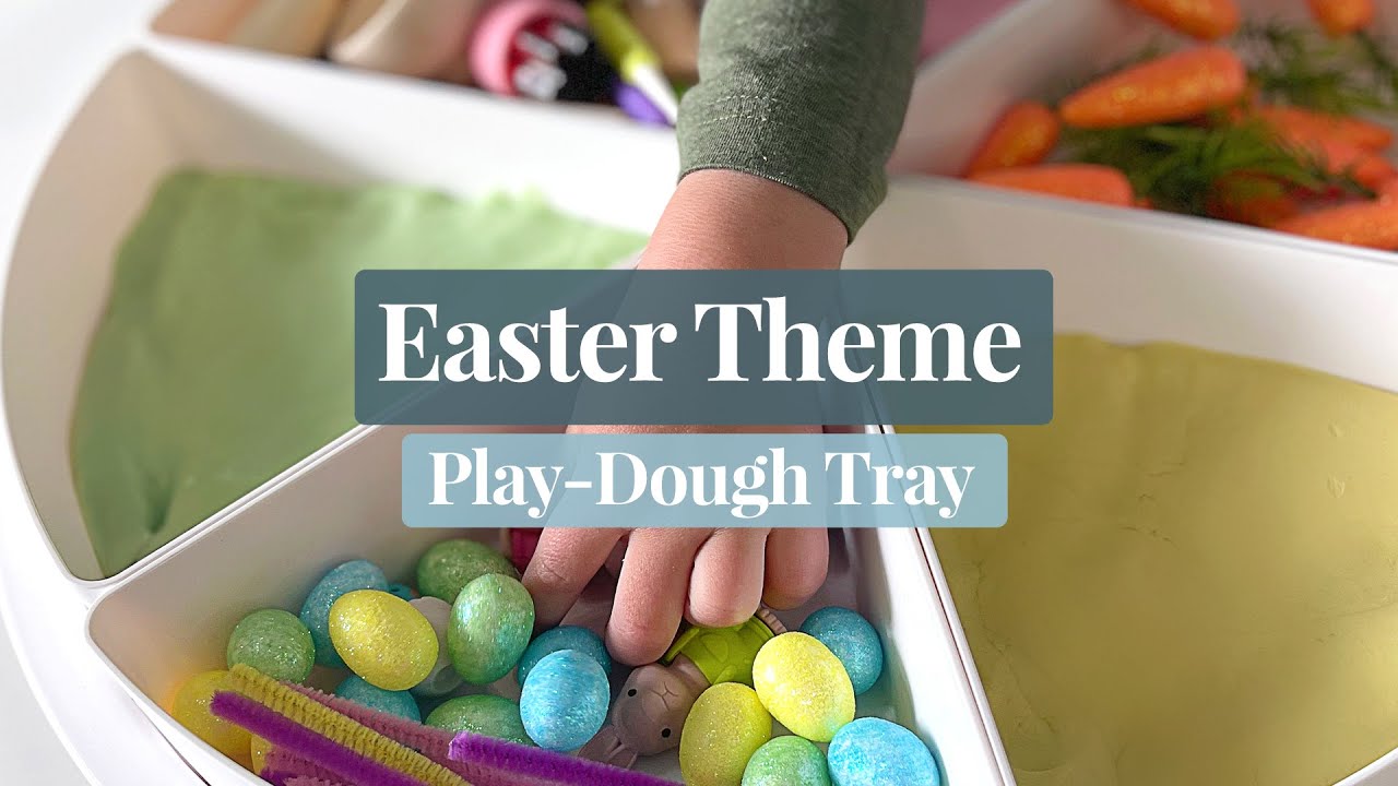Easter Play-Dough Tray Assembly | Toddler Activity