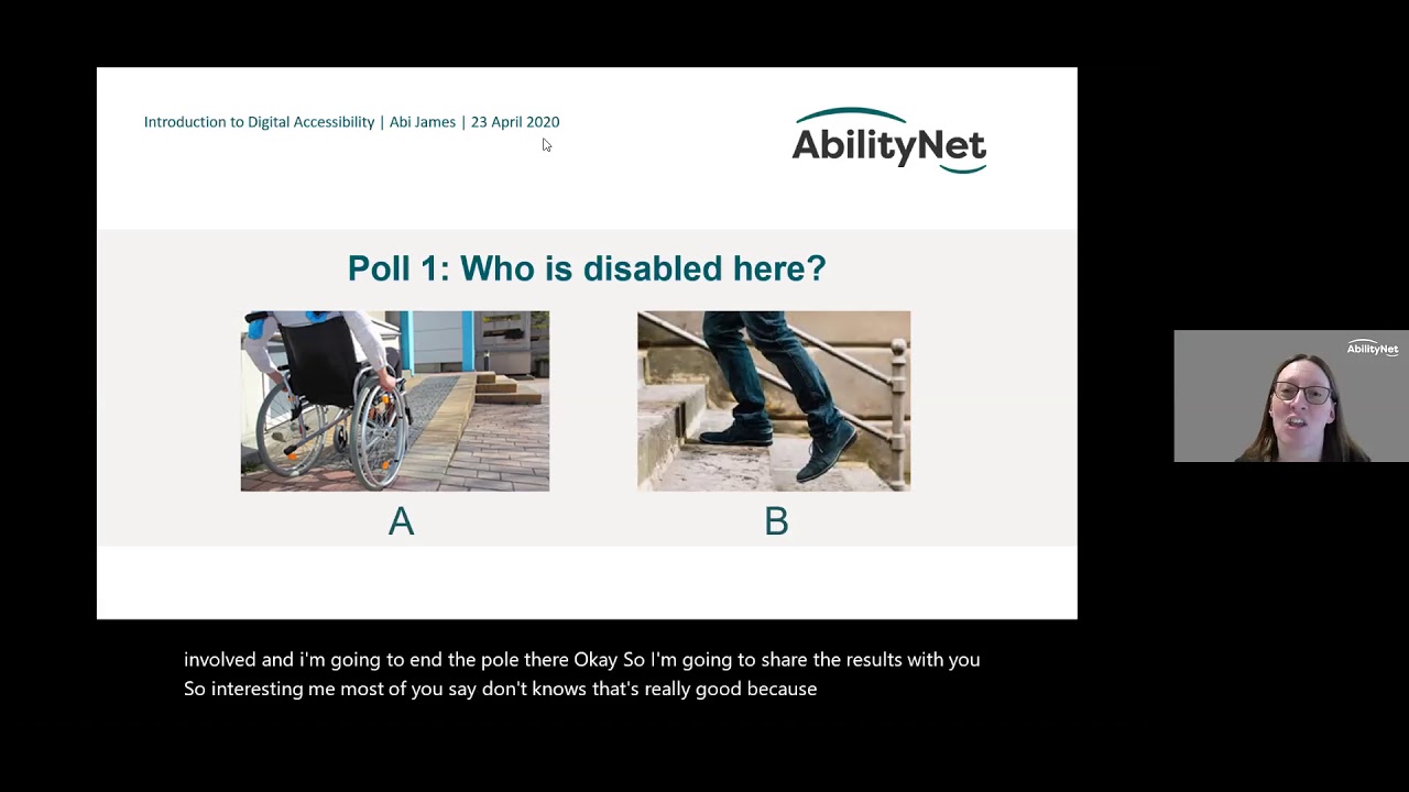 Introduction to Accessibility  - AbilityNet Training 23 April 2020