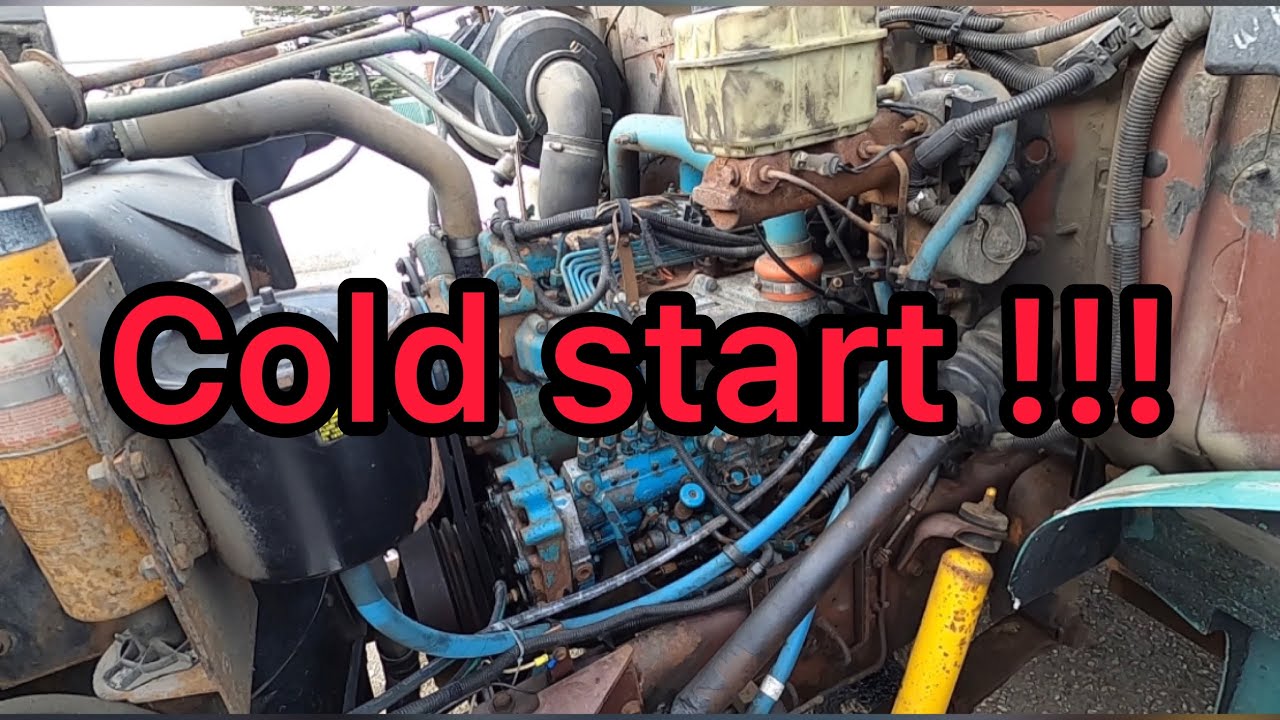 Dt466 cold start video.  ( well kind of )