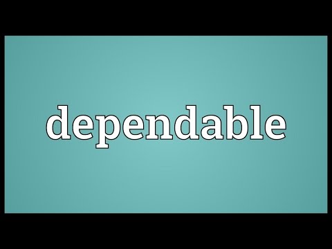 Dependable Meaning