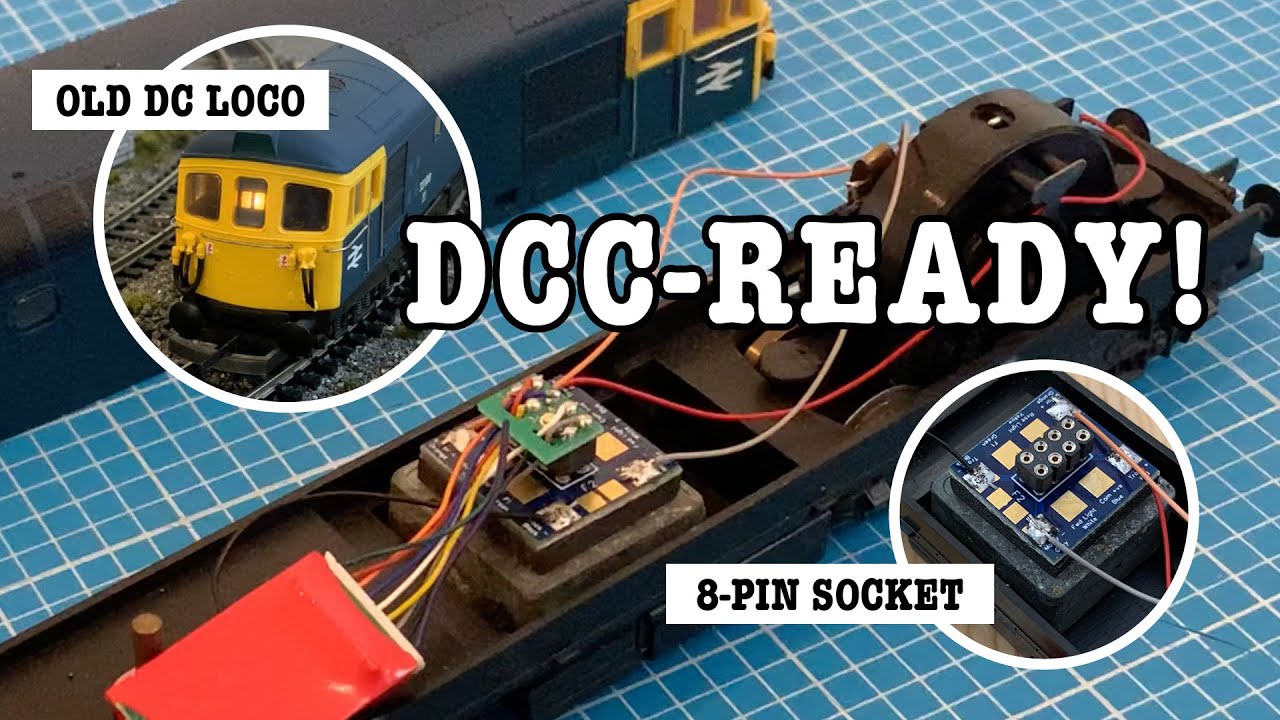 Adding an 8-pin DCC decoder socket to older locos