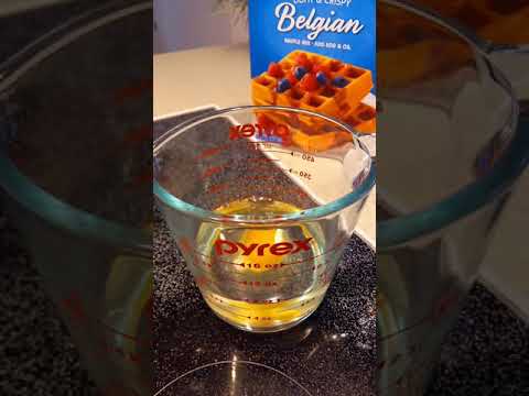 Best Waffles 🧇 | Krusteaz Light and Crispy Belgian Waffles #shorts