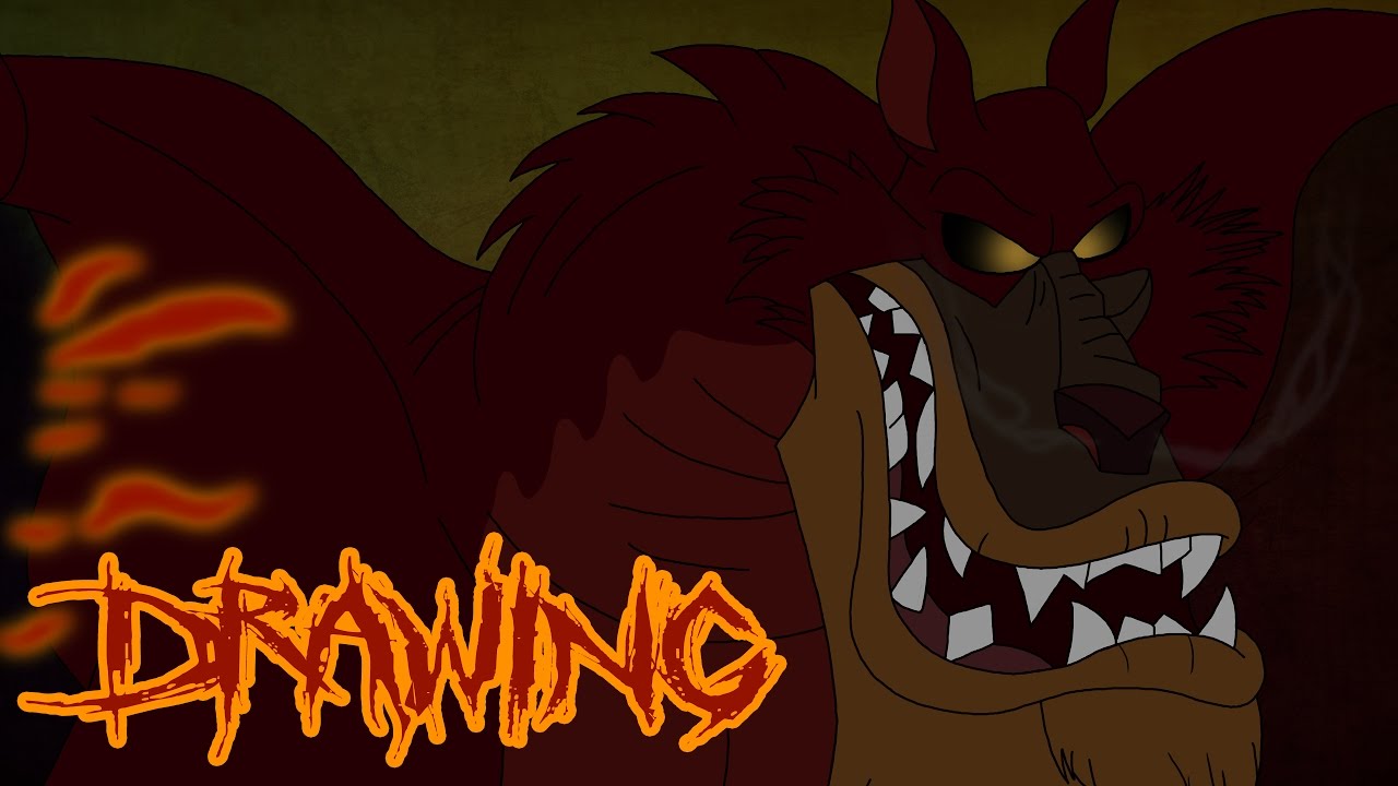 Speed Drawing - The Hellhound