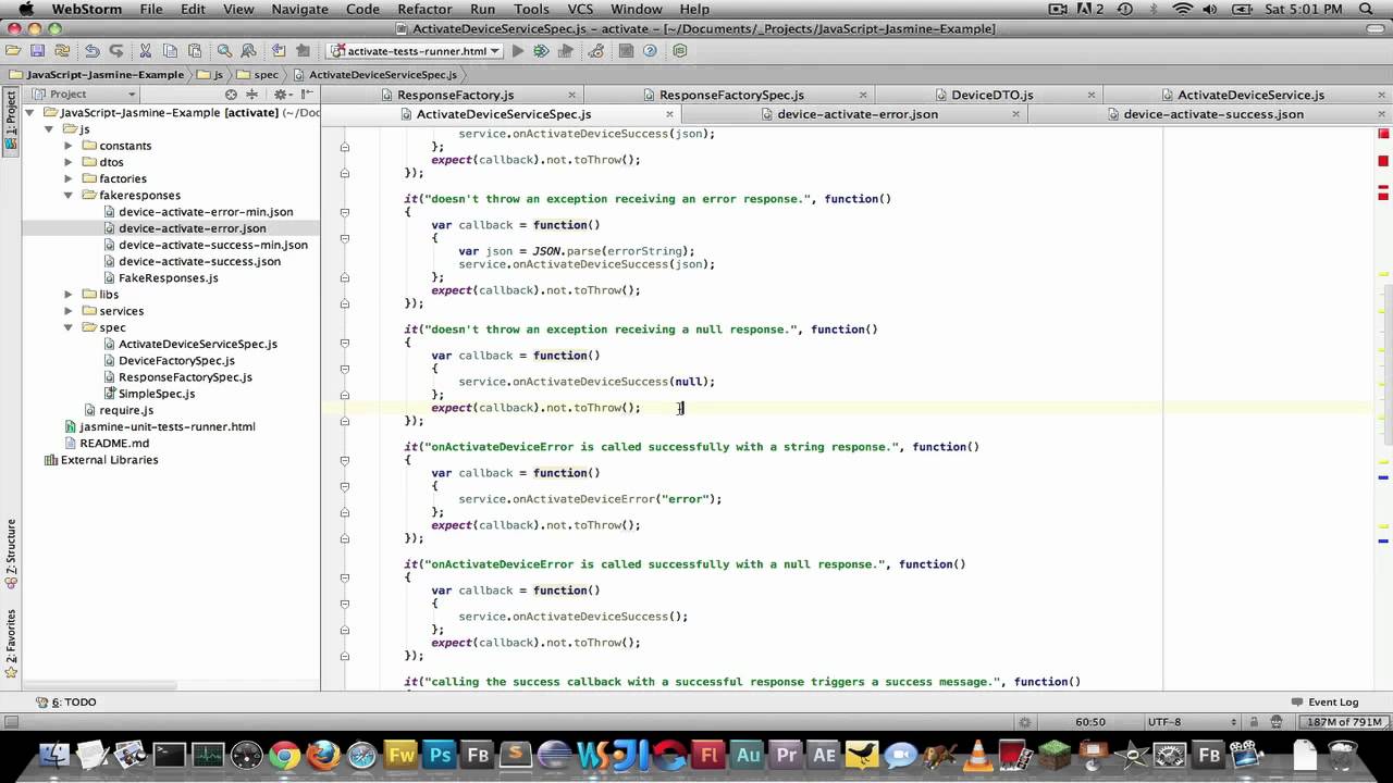 Unit Testing in JavaScript via Jasmine