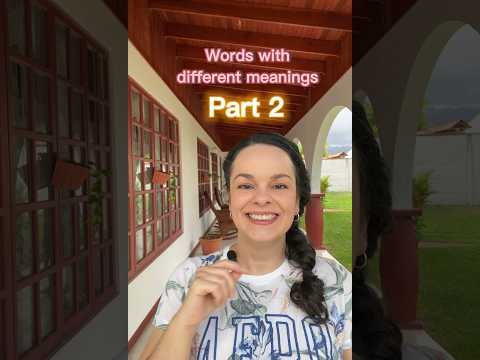 😉Spanish words with different meanings. Part 2. #palabraspolisemicas #doublemeaning #shorts